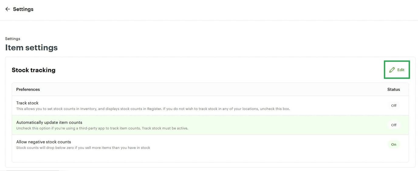 How to Enable Clover's Inventory Tracking